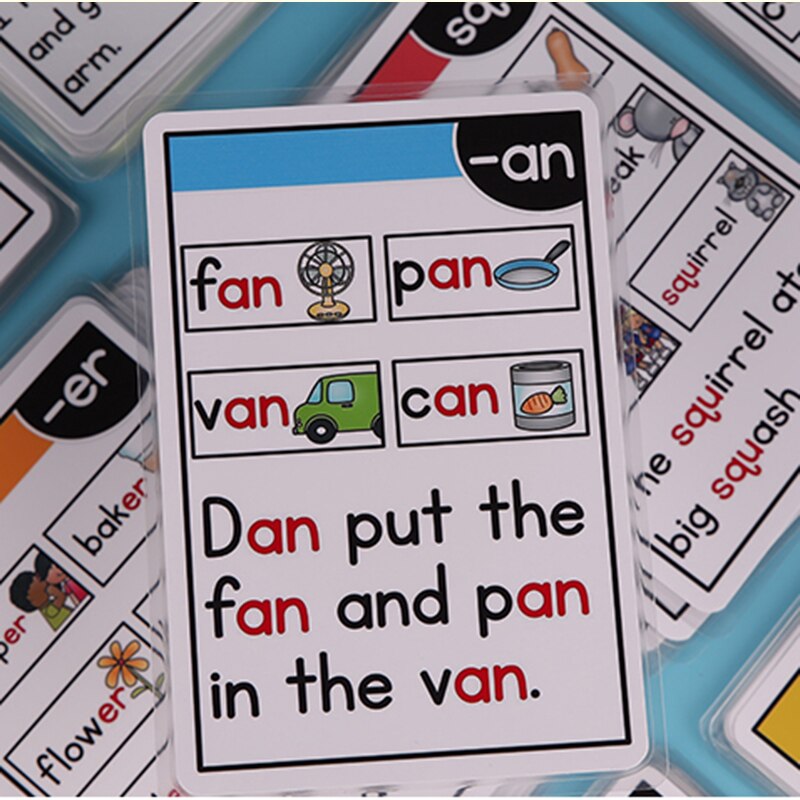 107pcs Root Phonics Cards For Children English Lea... – Grandado