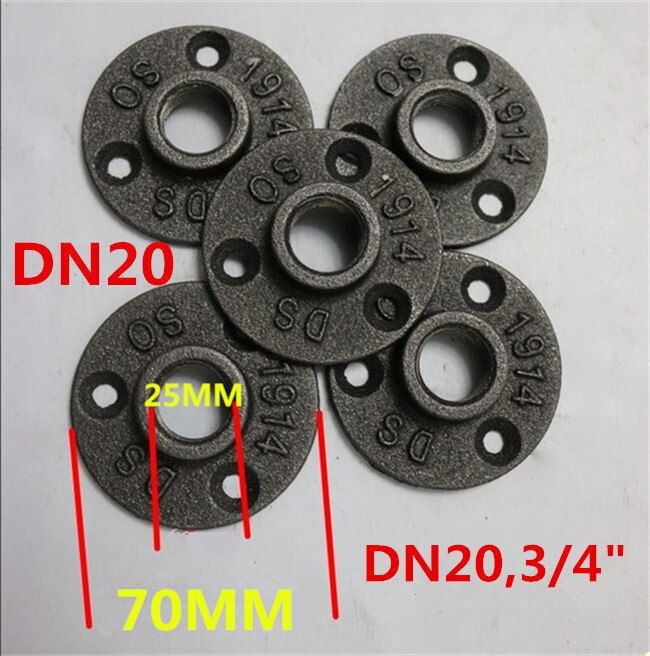 6pc 1/2",3/4" Thread BSP Malleable Iron Pipe Fitti... – Vicedeal