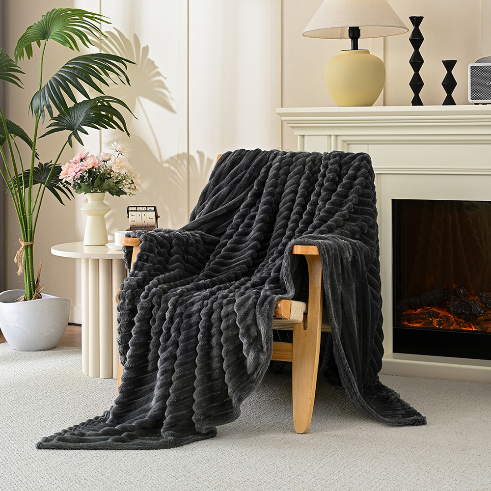 Rabbit fur Multi-functional Wool Blanket Luxury Fl... – Vicedeal