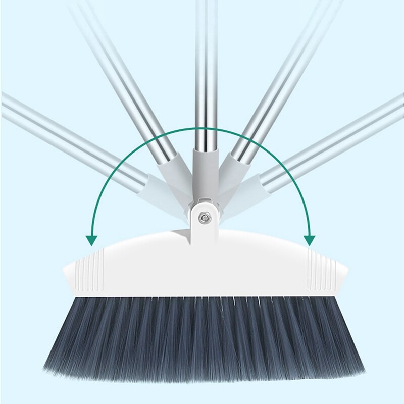 Folding Standing Broom Set Broom and Dustpan Combi... – Grandado