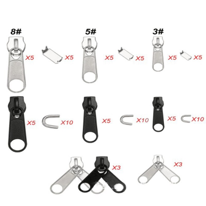 84pcs Metal Zip Head Accessories Tool Universal Zi... – Grandado