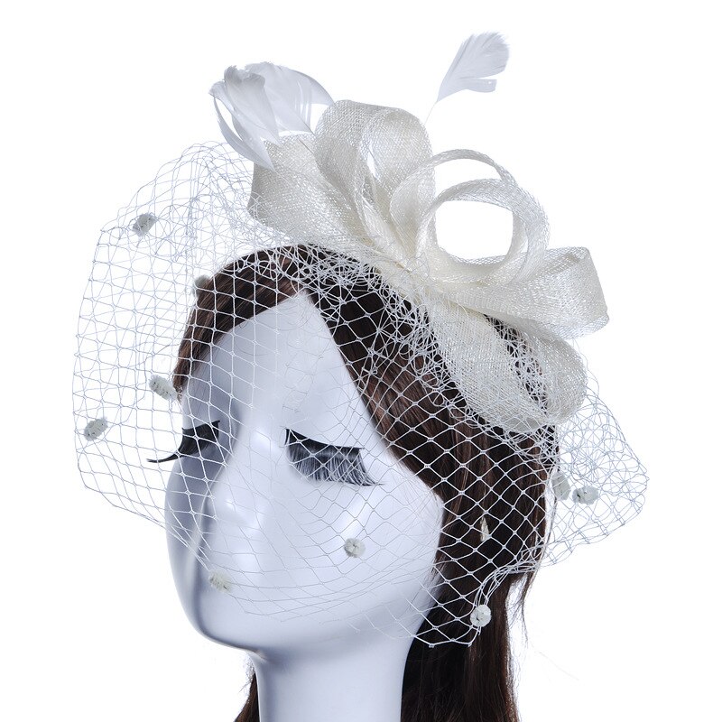 JaneVini Black Wedding Hats and Fascinators for Wo... – Grandado