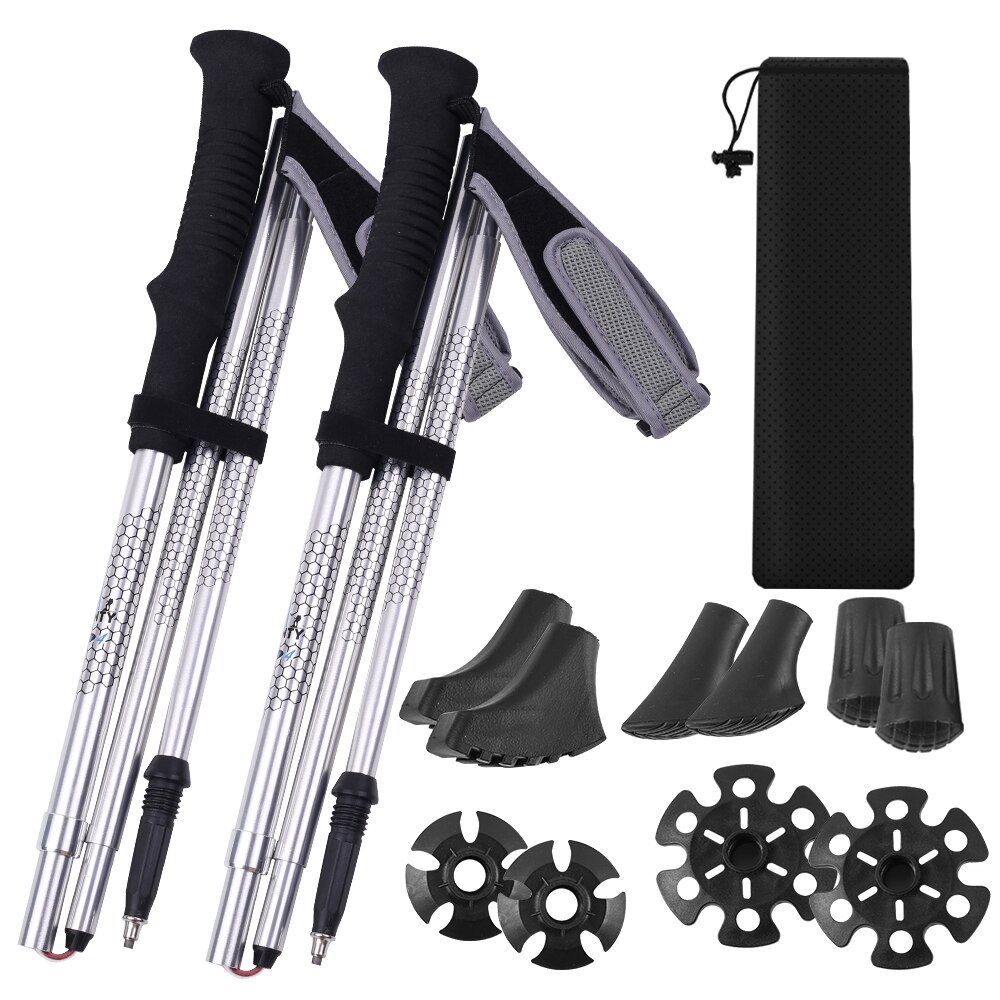 2Pcs Outdoor Wandelstokken Trekking Pole Nordic Ul... – Grandado