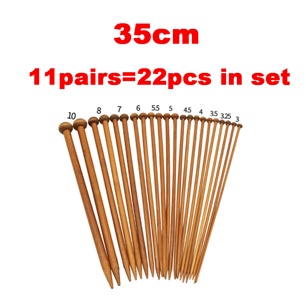 22pcs in set 3mm - 10mm Bamboo Knitting Needles Po... – Grandado