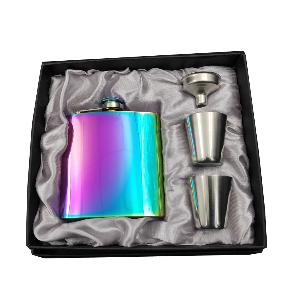 Flask Hip Sake Cup Set Outdoor Camping Flat Liquor... – Grandado