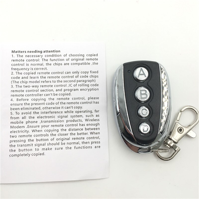 Universal ABCD Key Remote Control 433.92MHZ Remote... – Grandado