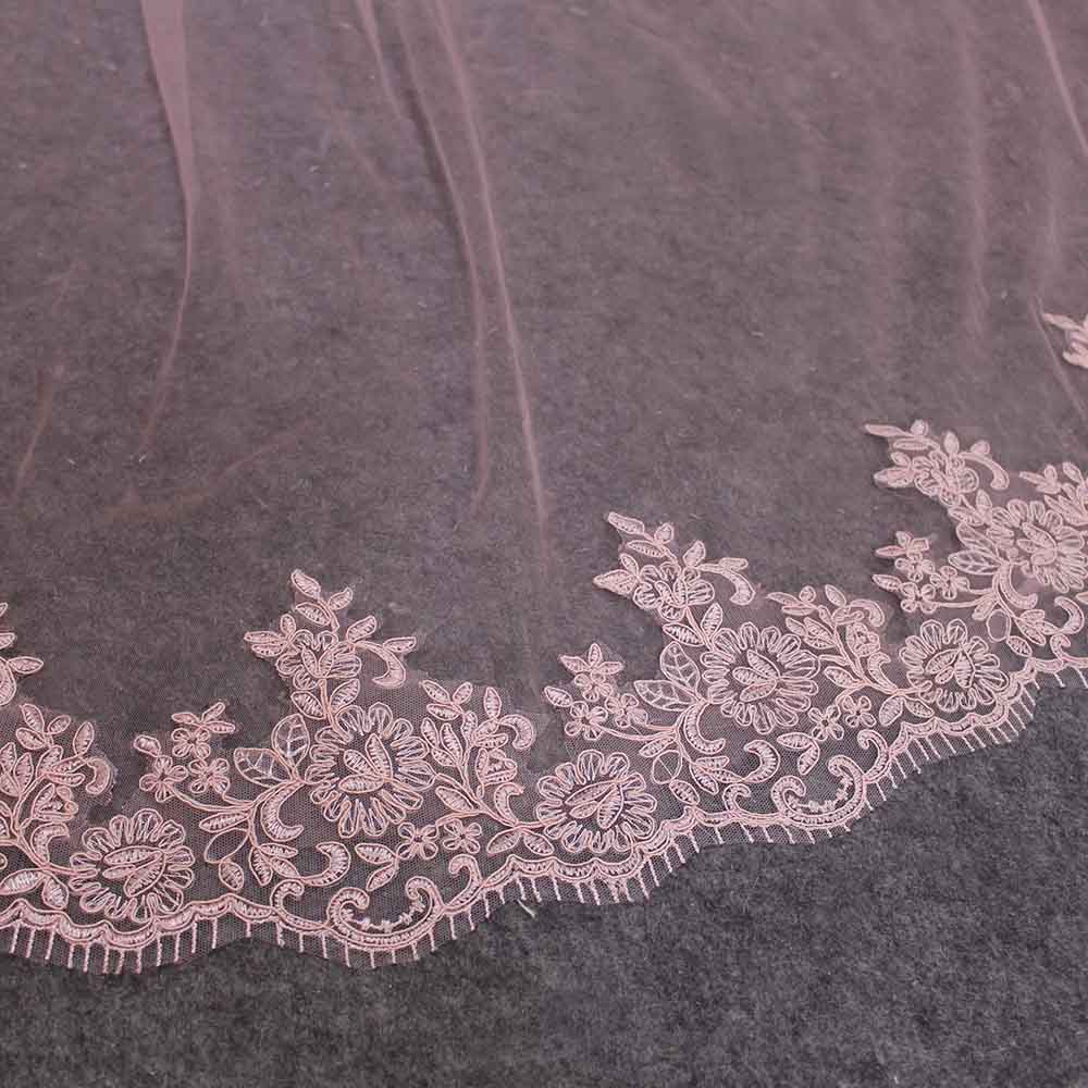 Riktiga bilder två lager spets kant täcka ansikte ... – Grandado