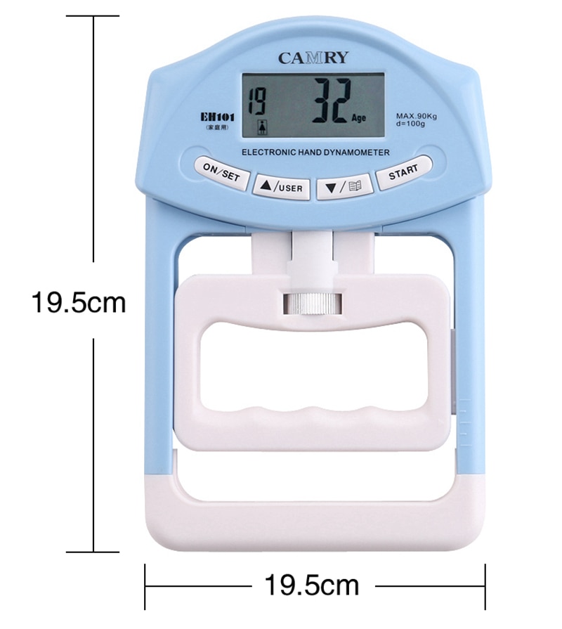Digital LCD Dynamometer Hand Grip Power Measuremen... – Grandado