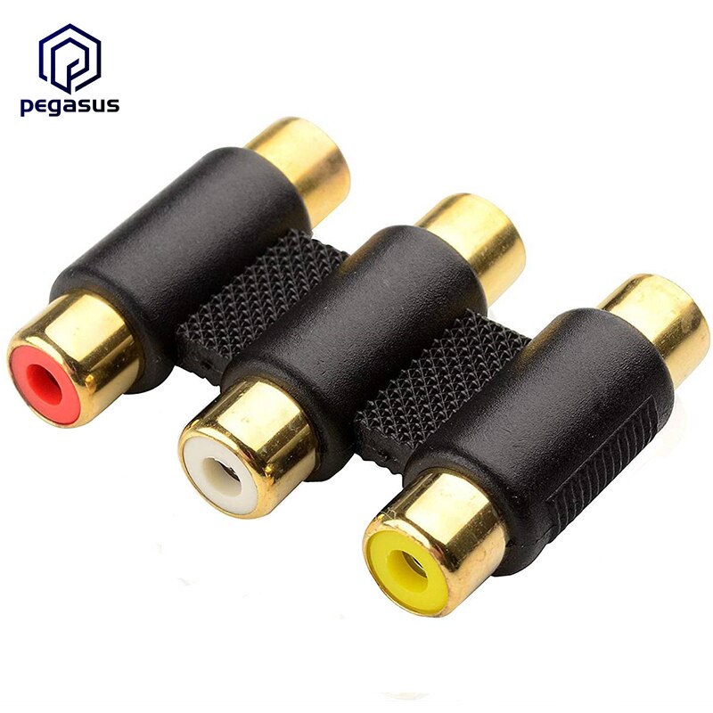 White / Red / Yellow 3RCA Component Video Coupler ... – Vicedeal