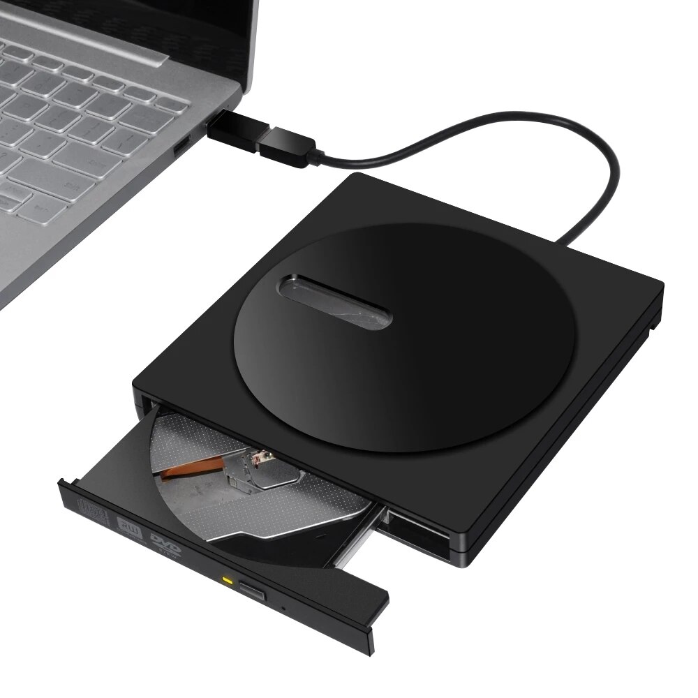 Kuwfi externo portátil CD-RW DVD-RW tipo C y USB3.... – Grandado