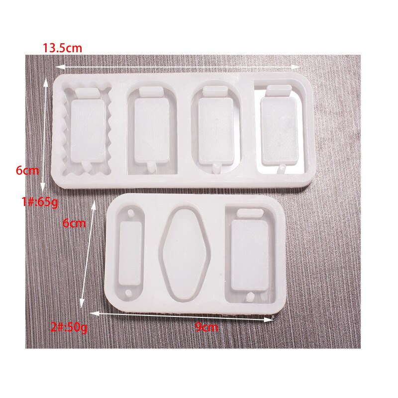 DIY Epoxy Resin Mold Various Square Keychain Tag P... – Grandado