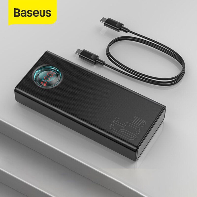 Baseus 65W Power Bank 30000mAh QC3.0 Fast Charge T... – Vicedeal