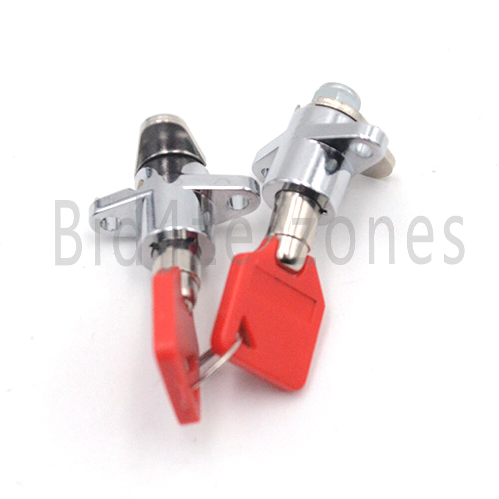 Red/Black Hard Motorcycle Saddlebag Locks & Key Se... – Grandado