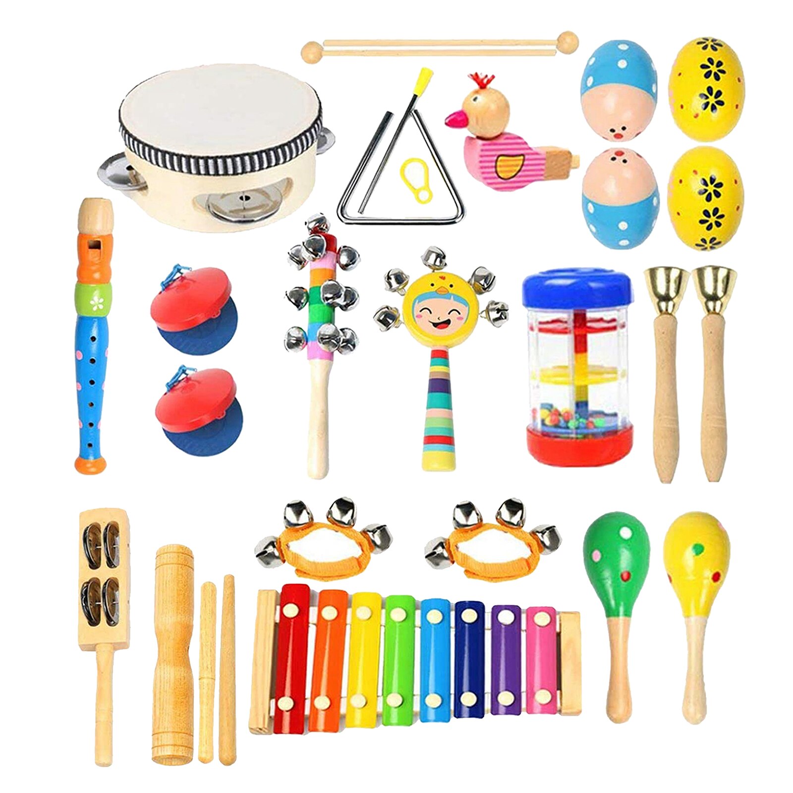 Toddler Musical Instruments Ehome 15 Types 22pcs W... – Grandado Toddler Musical Instruments Ehome 15 Types 22pcs W... – Grandado