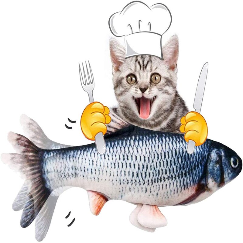 Electric Moving Cat Fish Toy Simulation Electric F... – Grandado