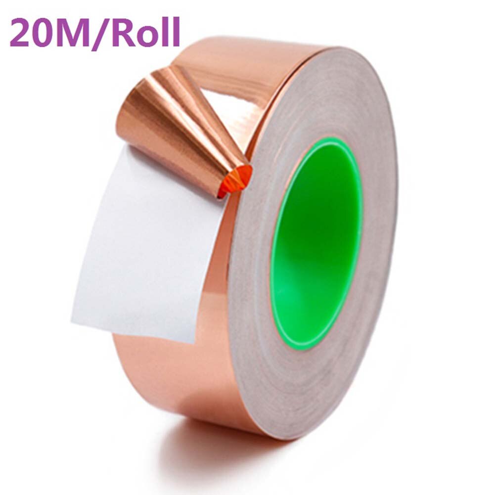 20m Single Side Conductive Copper Foil Tape Strip ... – Grandado