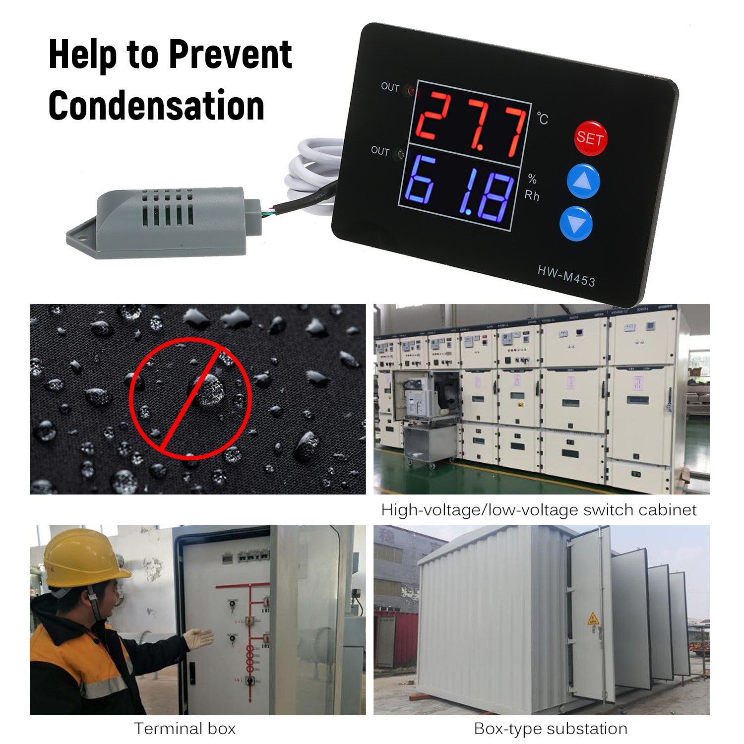 Dc12/24v ac220v dobbelt relæudgang -40 ~ 230 ℉ di... – Grandado