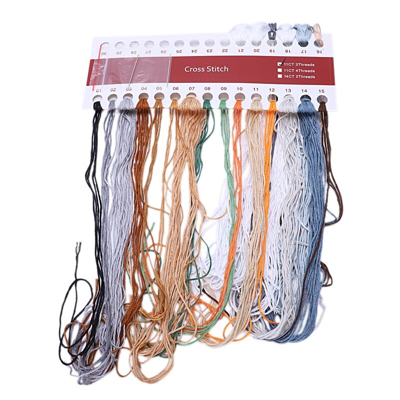 Cross Stitch kits Cartoon, a skiing Christmas snow... – Grandado