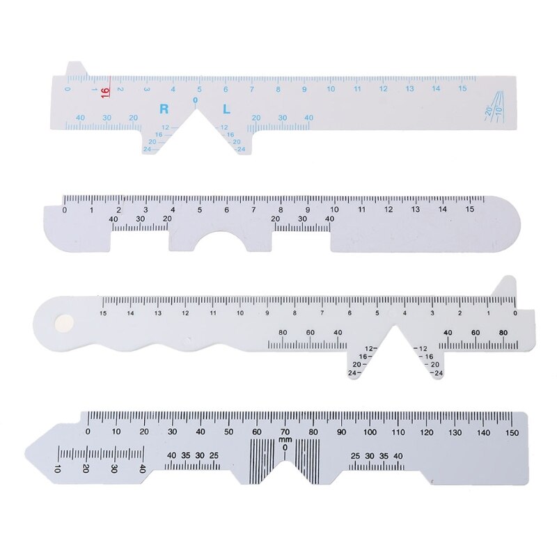 4 Types White Straight Edge PD Ruler Pupillary Dis... – Vicedeal