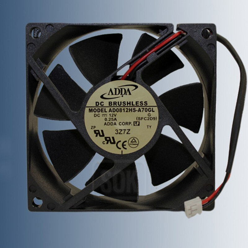 8025 DC12V 0.25A AD0812HS-A70GL ventilateur 6 Mois... – Grandado
