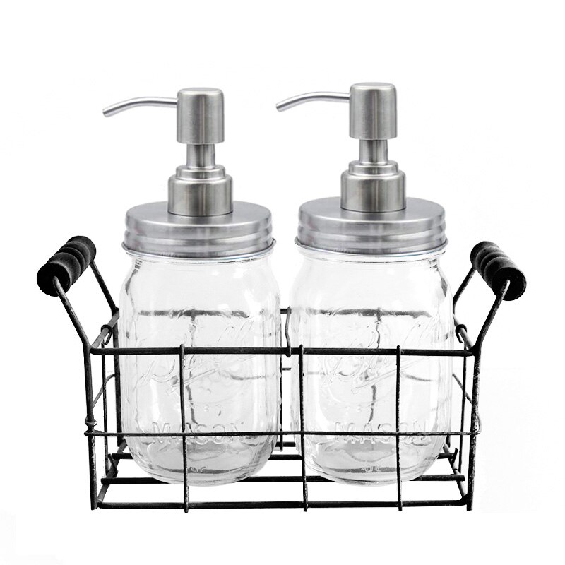 400ml Push-type Dispensing Bottle Glass Hand Sanit... – Grandado