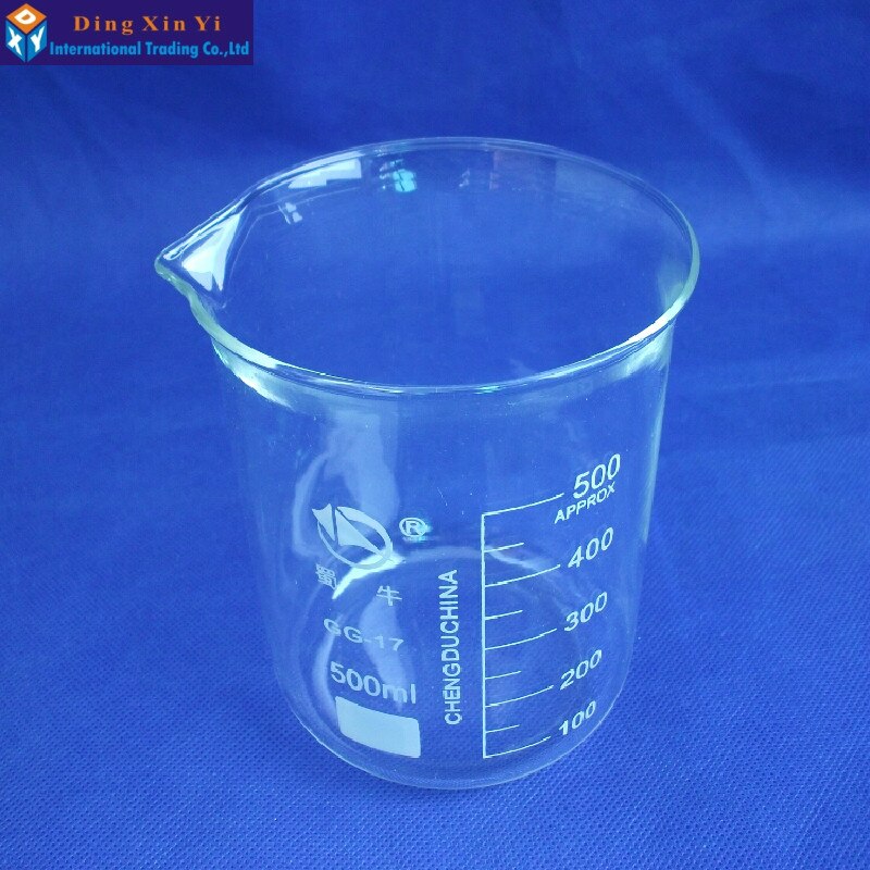 1pc SHUNIU 500ml glass beaker lab measuring Borosi... – Vicedeal