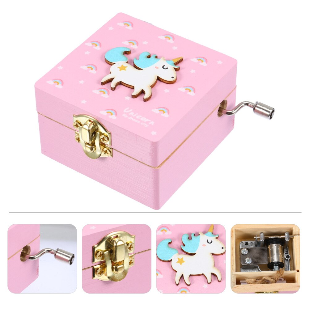1Pc Mini Manual Movement Box Musical Box Wood Craf... – Grandado
