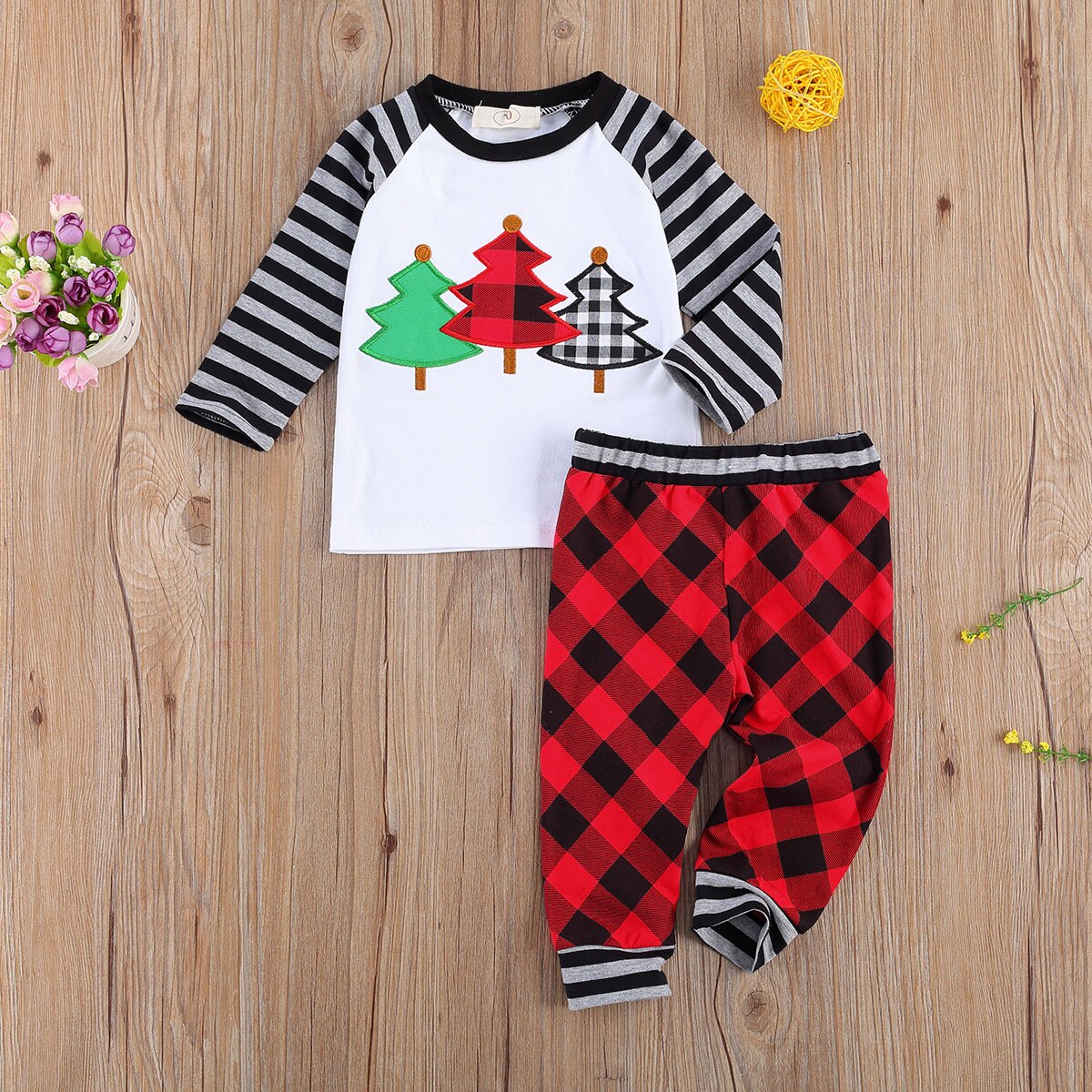 2pcs Christmas Children Boy Girls Clothing Sets To... – Grandado