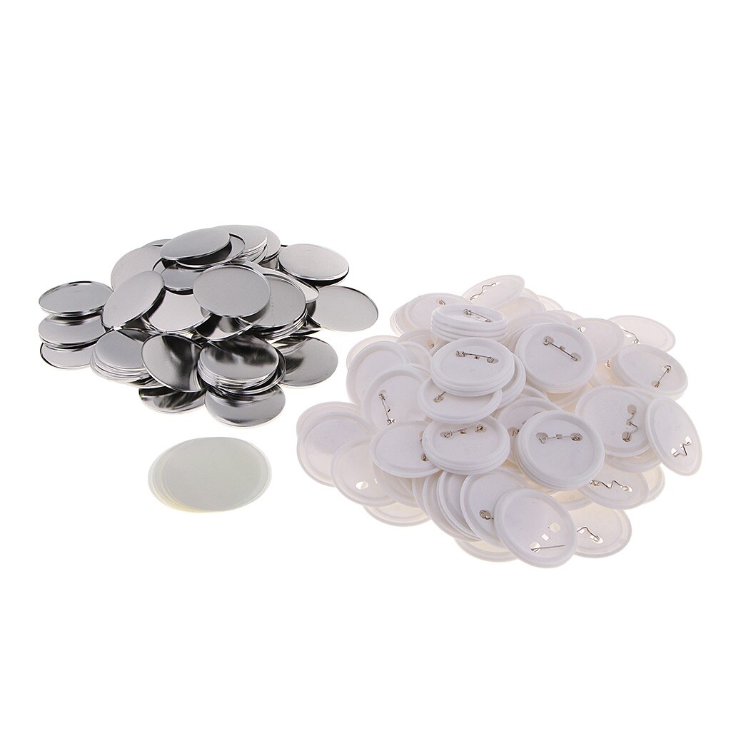 100 Sets 58mm Round Button Badge Plate Pin Button ... – Vicedeal