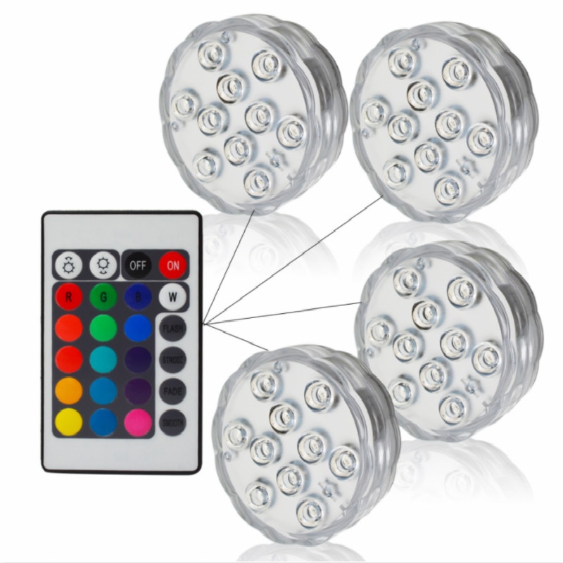 RGB Duiken LED Kleurrijke Onderwater Afstandsbedie... – Vicedeal