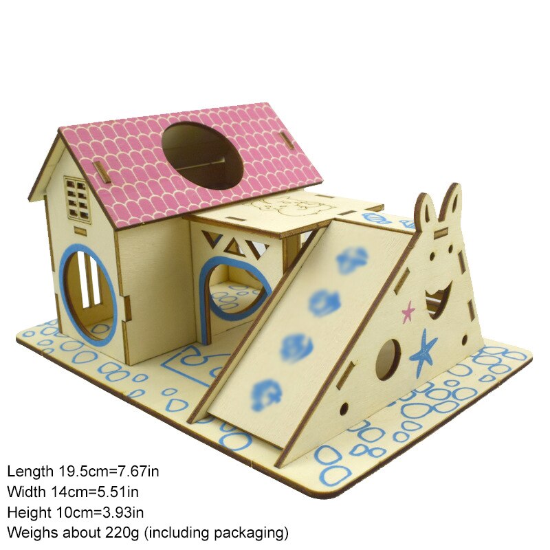 Legendog Wooden Hamster Cute Hideout Funny Villa S... – Grandado