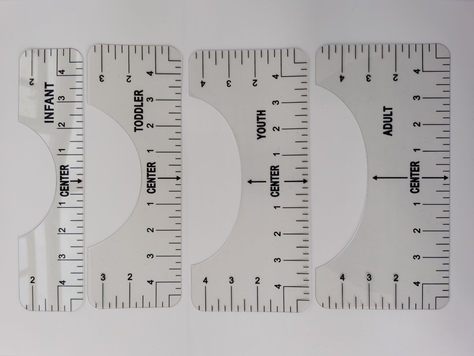 4PCS T-Shirt Alignment Ruler, Craft Ruler with Gui... – Grandado