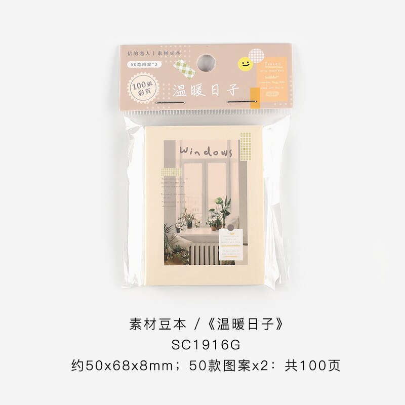 100 ark ins mini fickbok scrapbooking material pap... – Grandado