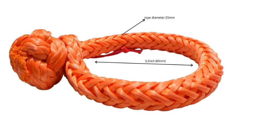 Orange 10mm*80mm Soft Shackles ,ATV Winch Shackle,... – Grandado