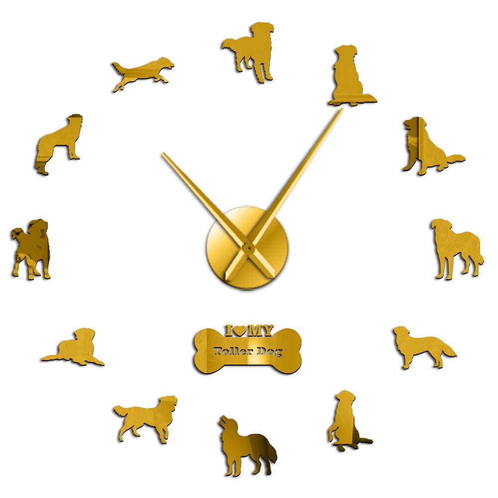 Toller Dog Giant DIY Wall Clock Nova Scotia Duck T... – Grandado