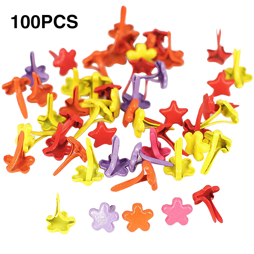 100pcs Office Mini Brads Embellishments Paper Fast... – Grandado