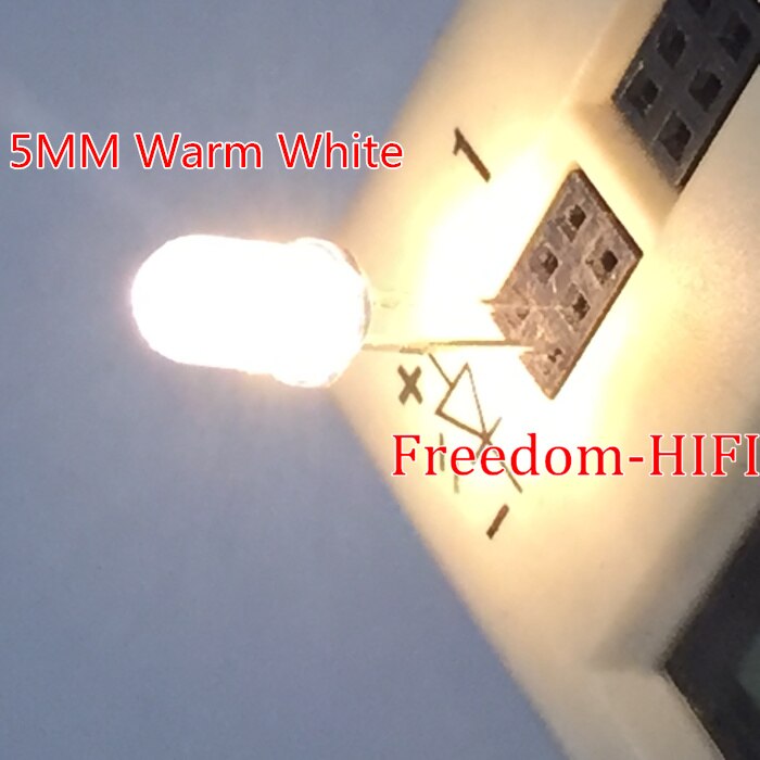 500pcs Water Clear 5mm Warm White Ultra Bright LED... – Grandado