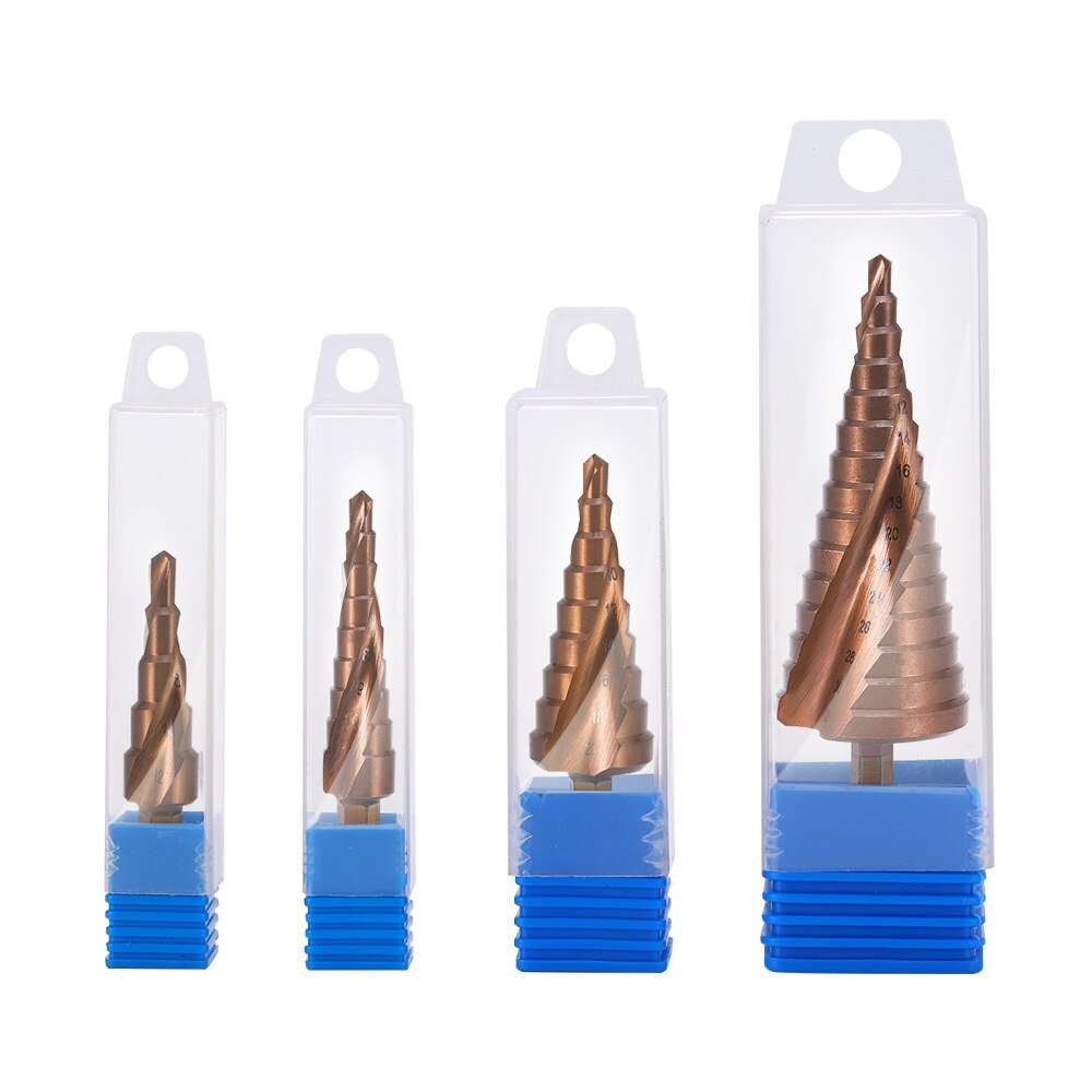 M35 Cobalt Step Drill Bits 4-12/4-20/4-32mm HSS Dr... – Grandado