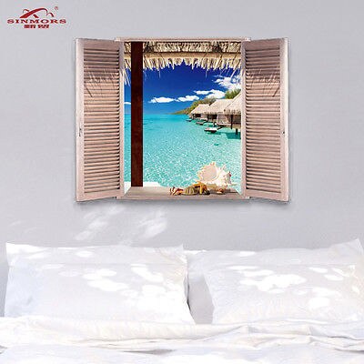 Malediven Ozean Strand Welle Wand Kunst Aufkleber ... – Grandado