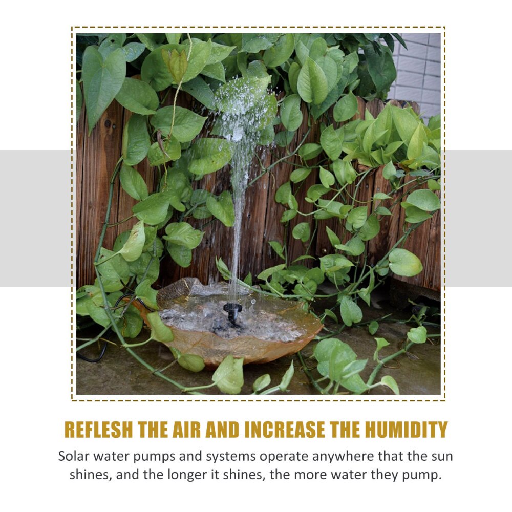 6V 0.8W 150L/H Solar Power Waterpomp Fontein Dompe... – Grandado