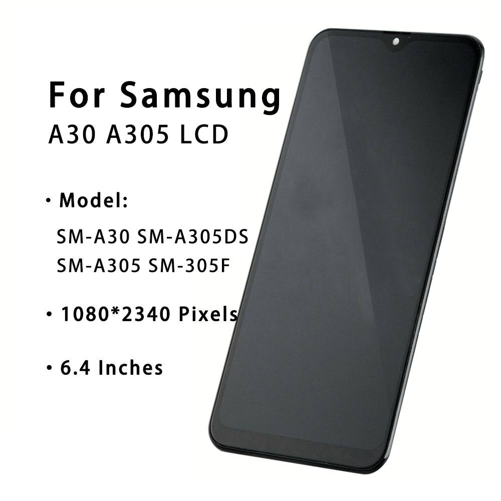 SUPER AMOLED For Samsung GALAXY A30 LCD Display To... – Grandado