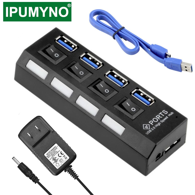 USB HUB 3,0 2,0 Multi 4 7 USB Port Schalter Mit Po... – Vicedeal
