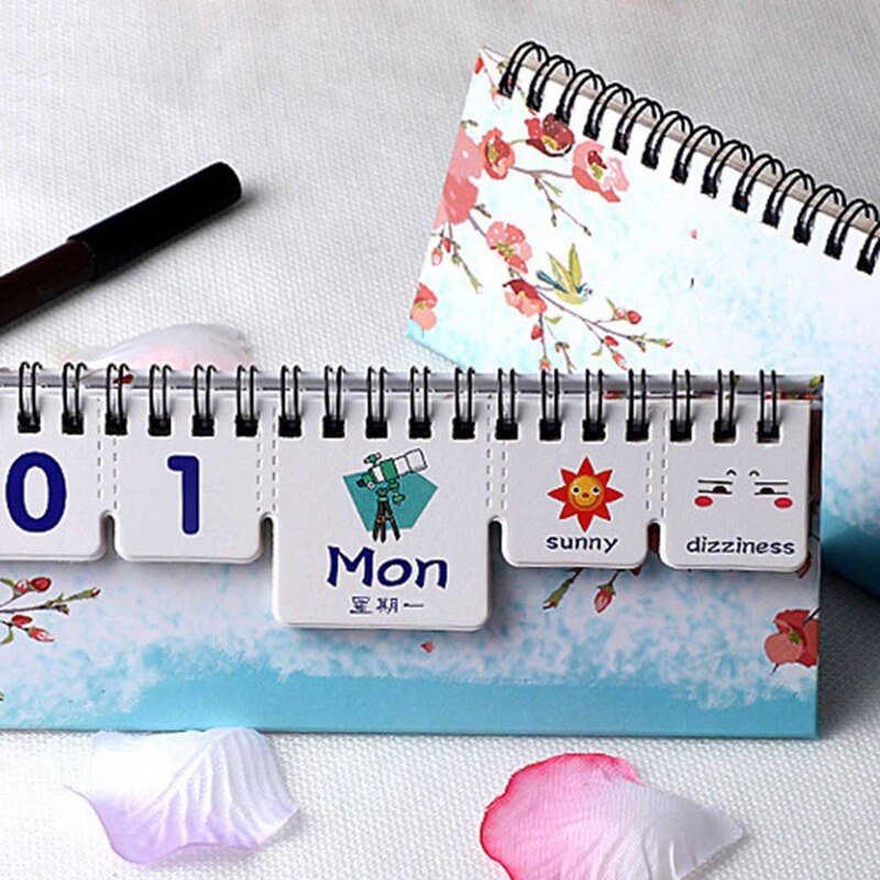 Cute Animal Starry Sky Desk Calendar Tearable Perp... – Grandado