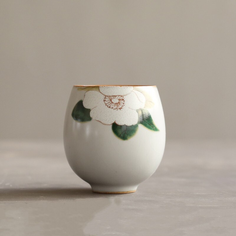 Traditional Handmade Ru Kiln Ceramic Teacup Travel... – Grandado