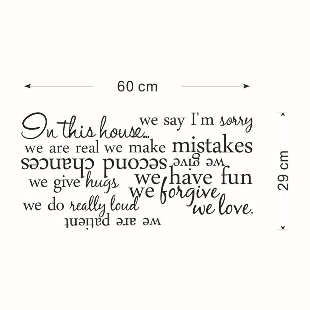 Wall Stickers Home Decor Living Room DIY Black Wal... – Grandado