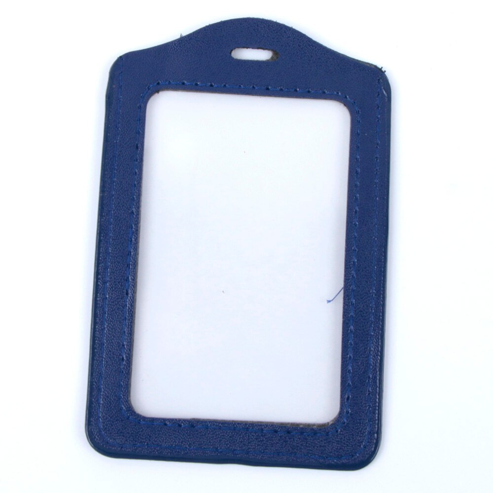 1PC PU Leather ID Badge Case Clear and Color Borde... – Grandado