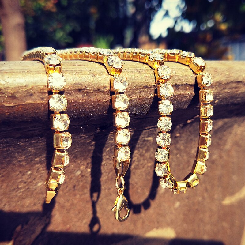 HIP HOP 5MM 60CM Bling Iced Out Alloy Rhinestone T... – Vicedeal