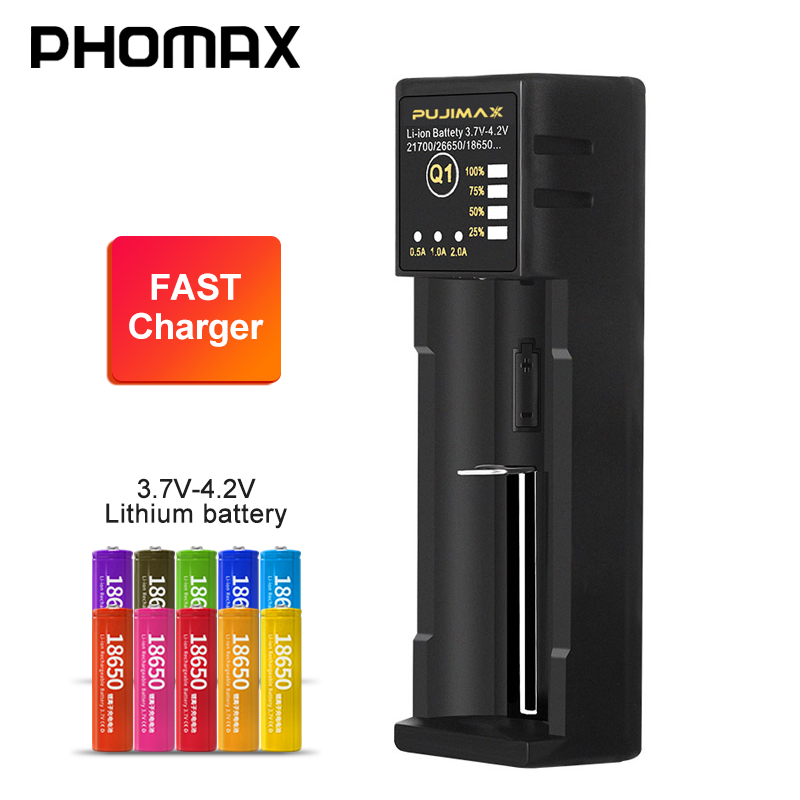 PHOMAX 1 fente 3.7 V-4.2 V LED intelligent réglabl... – Grandado