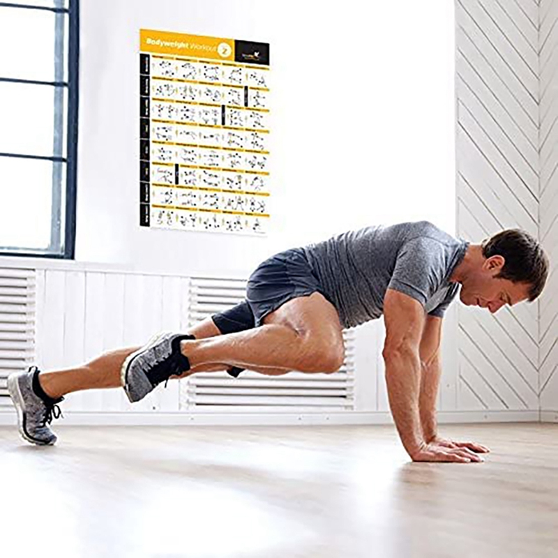 Fitness Workout Posters-Bodyweight Exercise Poster... – Grandado