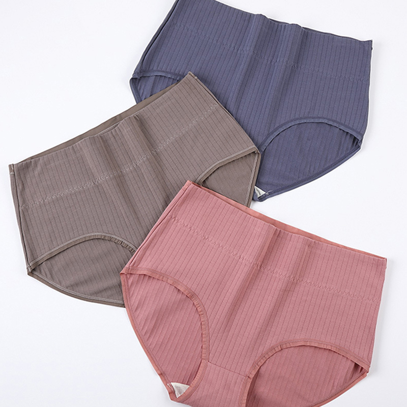 Plus Size Women Cotton Panties with High Waist Nat... – Grandado